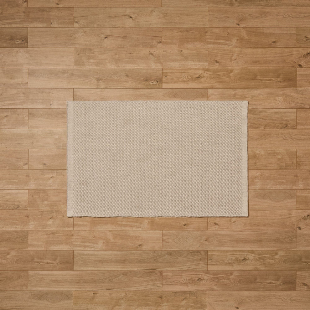 Atcham Clay/Natural Pebble Wool and Cotton Rug Medium - Laura James