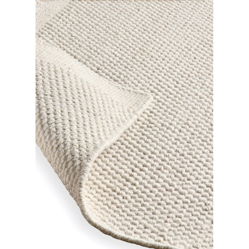 Atcham Clay/Natural Pebble Wool and Cotton Rug Medium - Laura James