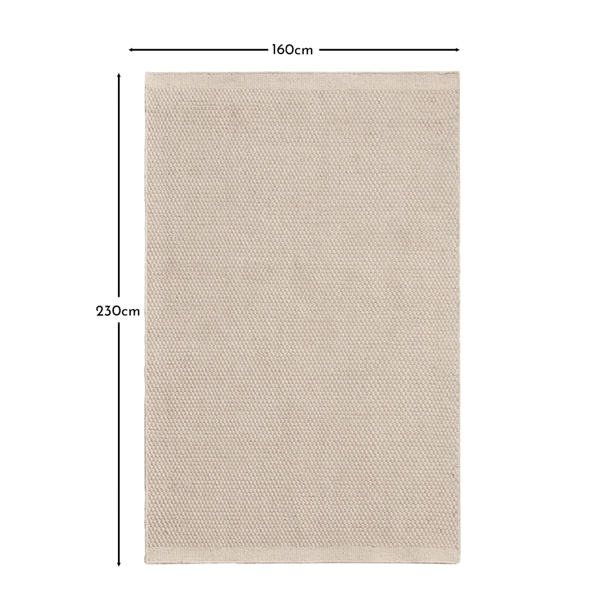 Cotham Clay and Natural Striped Wool and Cotton Rug - 160x230cm - Laura ...