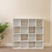 Cara 16 Cube Storage Unit - Chalk White - Two 8x2 Units – Laura James