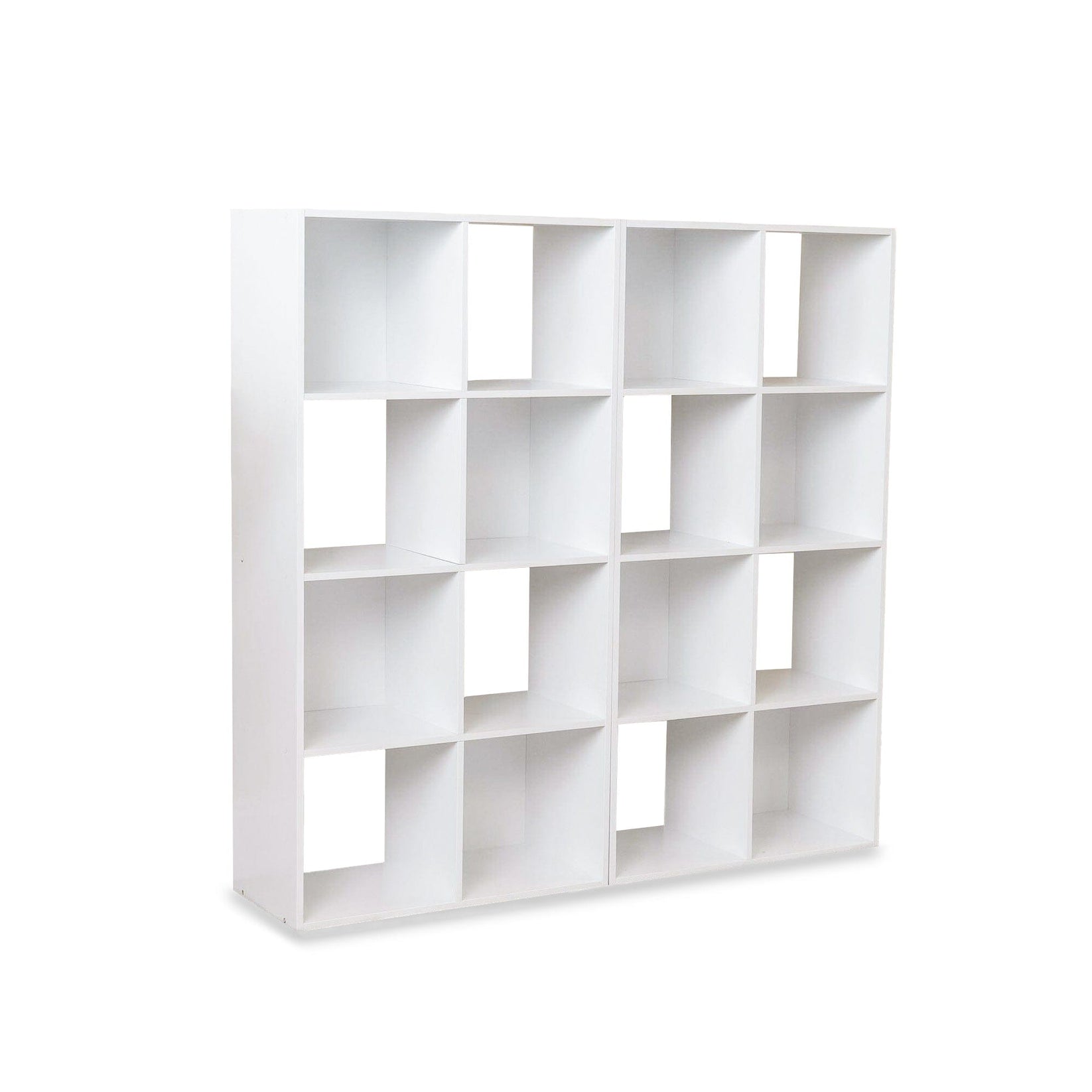 Cara 16 Cube Storage Unit - Chalk White - Two 8x2 Units – Laura James