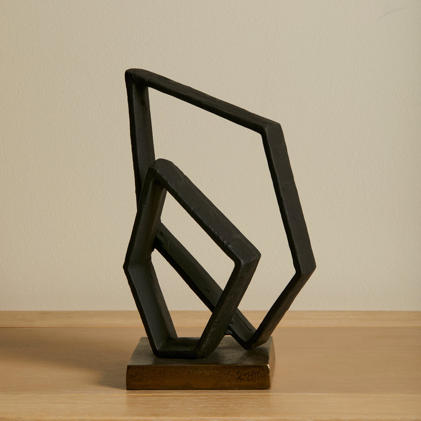 Harbridge Black Metal Abstract Ornament - Laura James