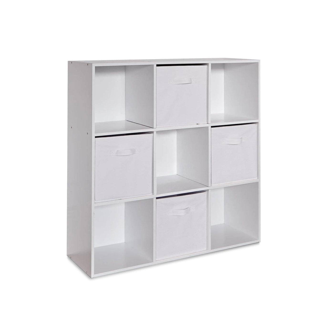 White 9 Cube Storage Unit - White Bookcase - Laura James