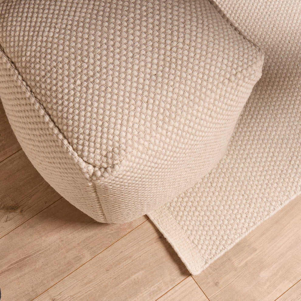 Atcham Clay/Natural Pebble Wool and Cotton Rug Medium - Laura James