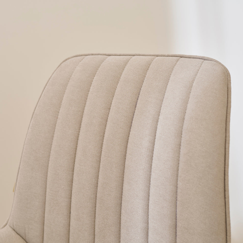 Bella Soft Beige Bar Stool - Whitewash Legs – Laura James