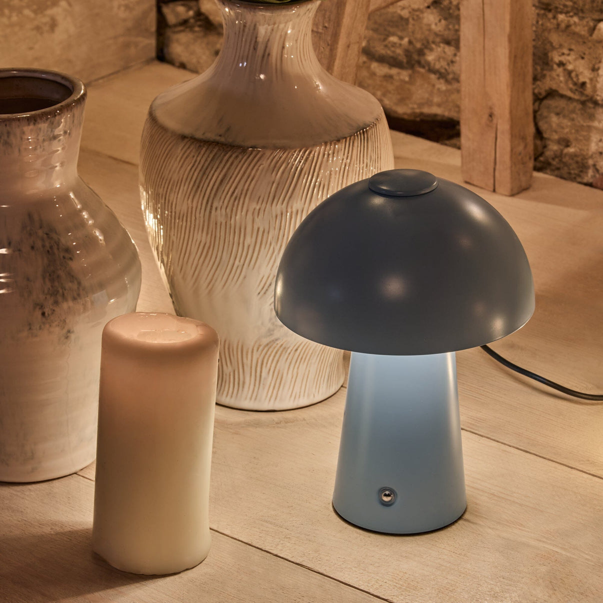 Brockhill Rechargeable Lamp - Cornflower Blue – Laura James