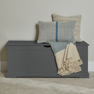 Chatsworth storage box - Slate Grey - Laura James