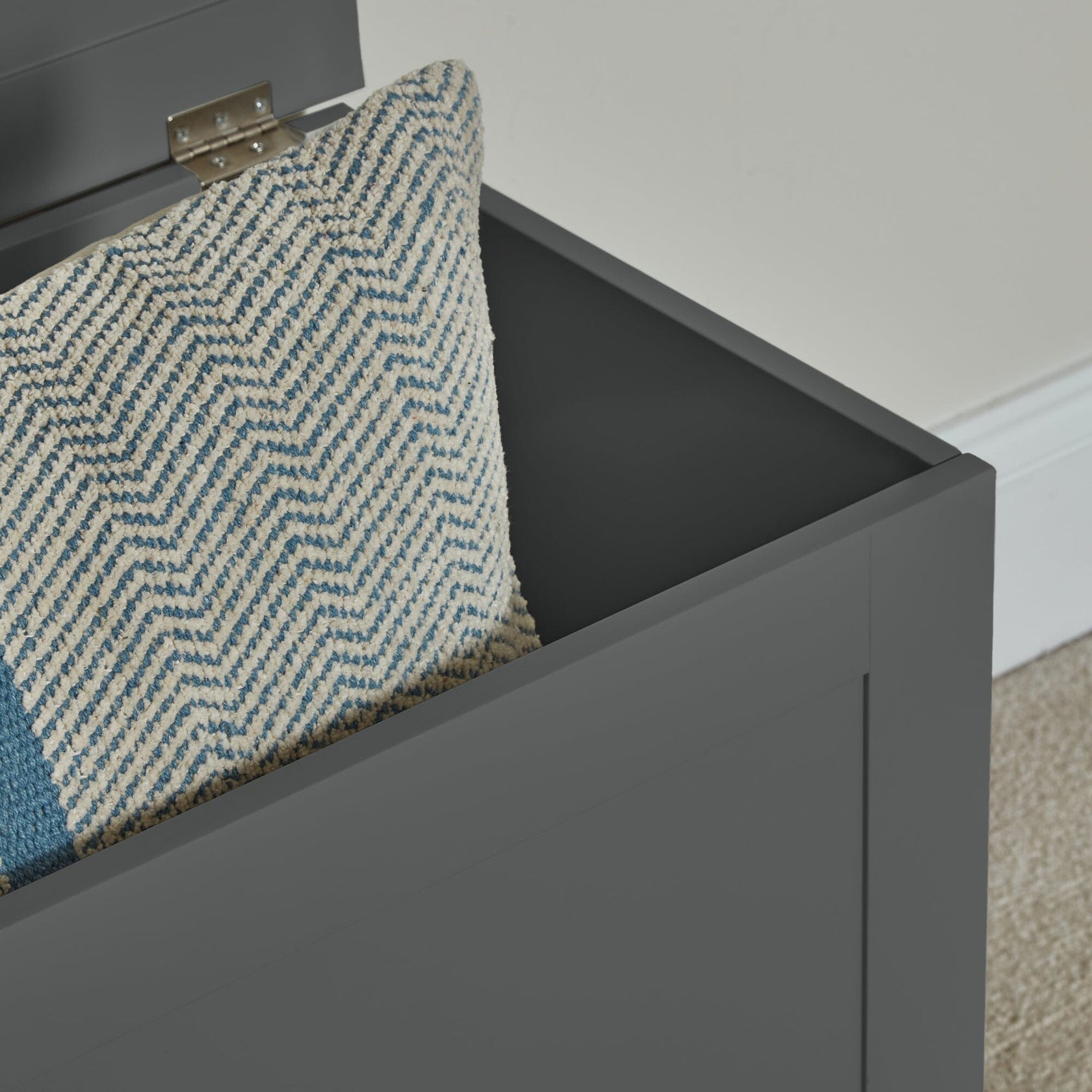 Chatsworth storage box - Slate Grey - Laura James