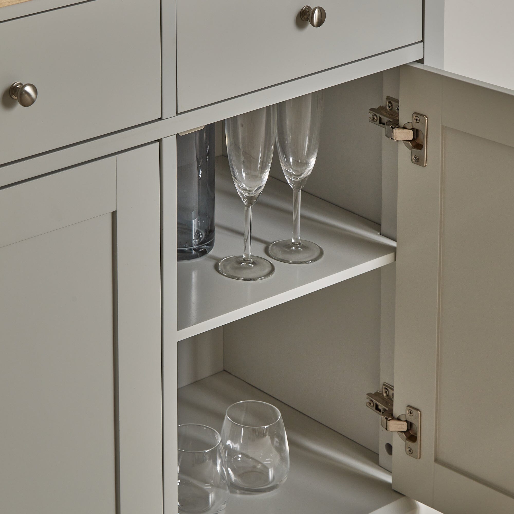 Chatsworth Sideboard - 130cm - Linen Grey - Laura James