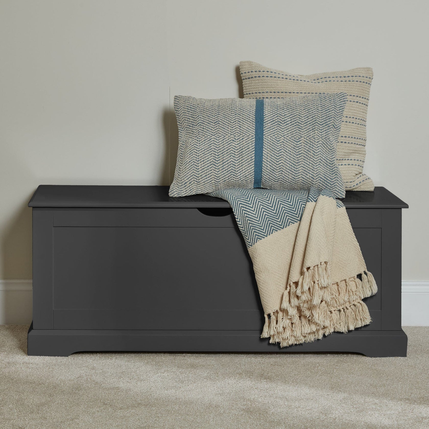 Chatsworth storage box - Slate Grey - Laura James