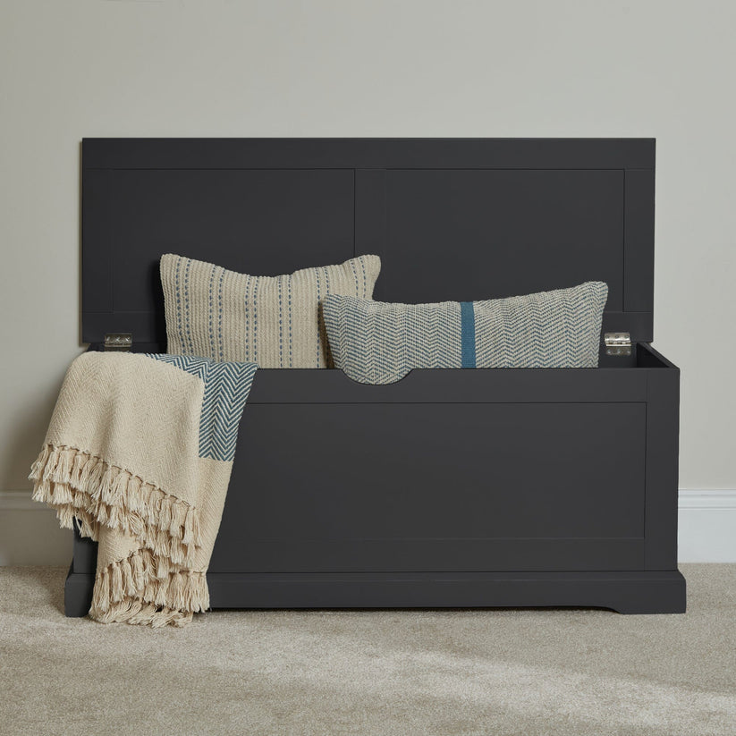 Chatsworth storage box - Slate Grey - Laura James