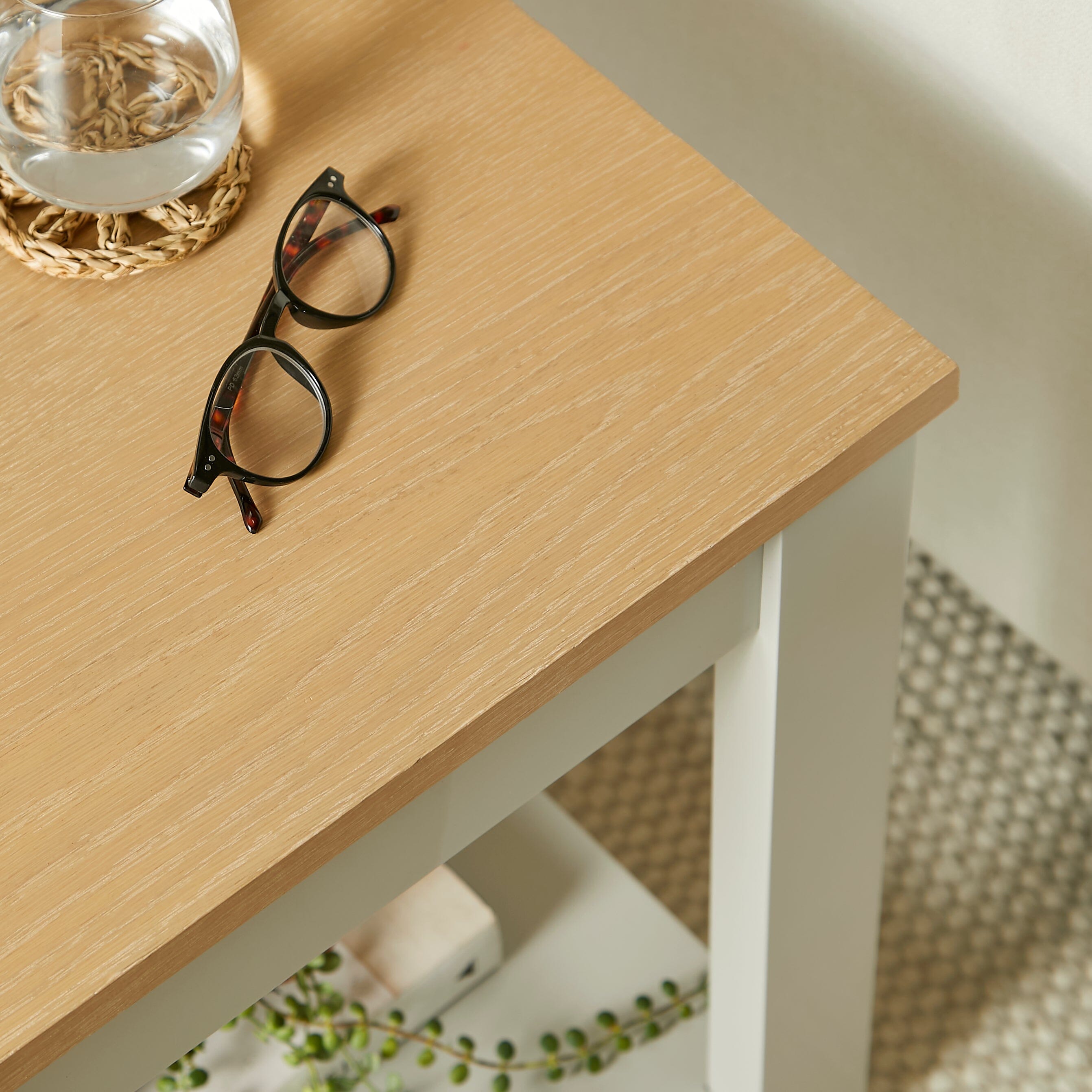 Chatsworth side table - Linen Grey - Laura James