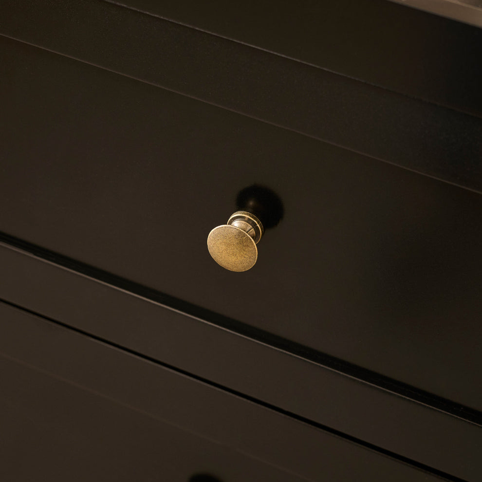 Charlie 6 Drawer Chest of Drawers - Noir Black – Laura James