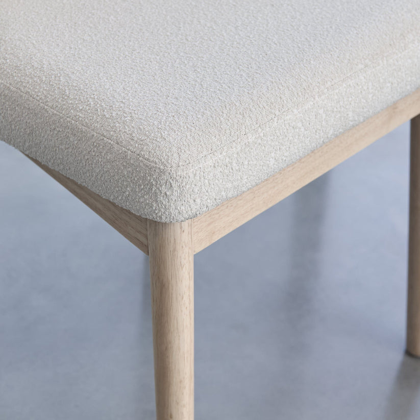 Amelia Whitewash Oak Extending Dining Table Set - 6 Seater - Chloe Lig ...