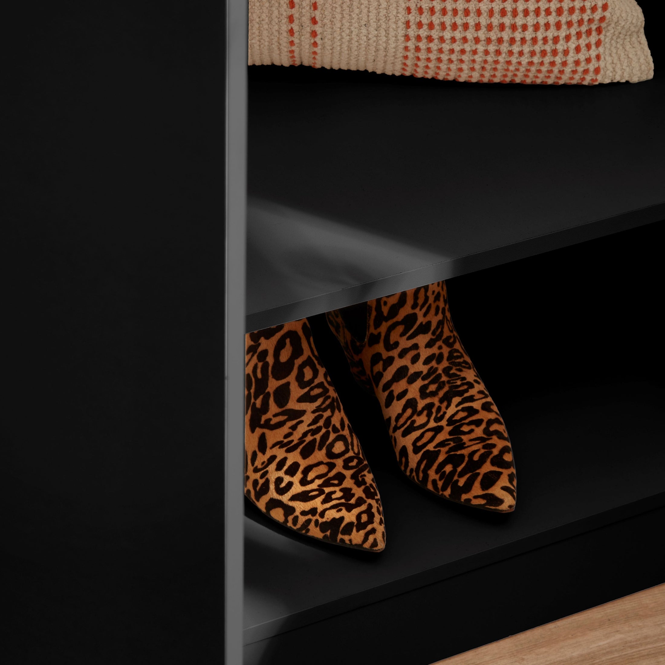 Essie Black Full Height Wardrobe - Laura James