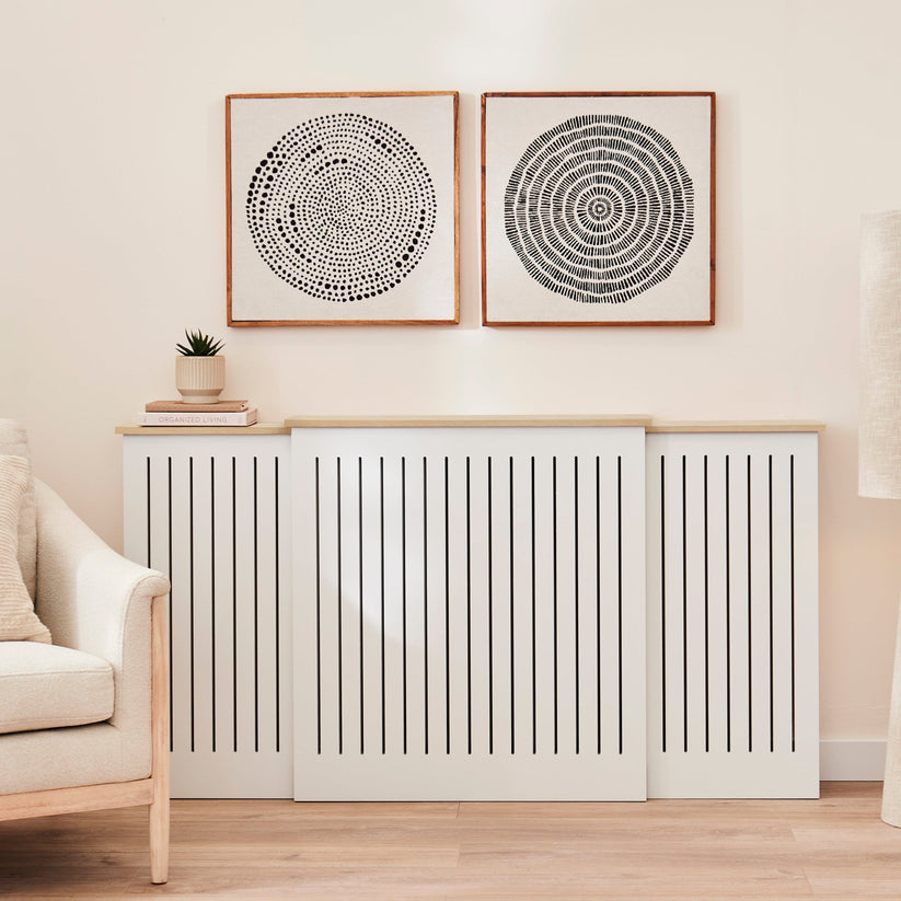 Elspeth Extending Radiator Cover - Whitewash Oak – Laura James
