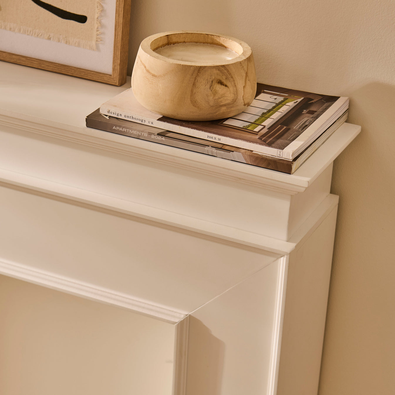 Ember 110cm Fireplace Surround - Snow White – Laura James