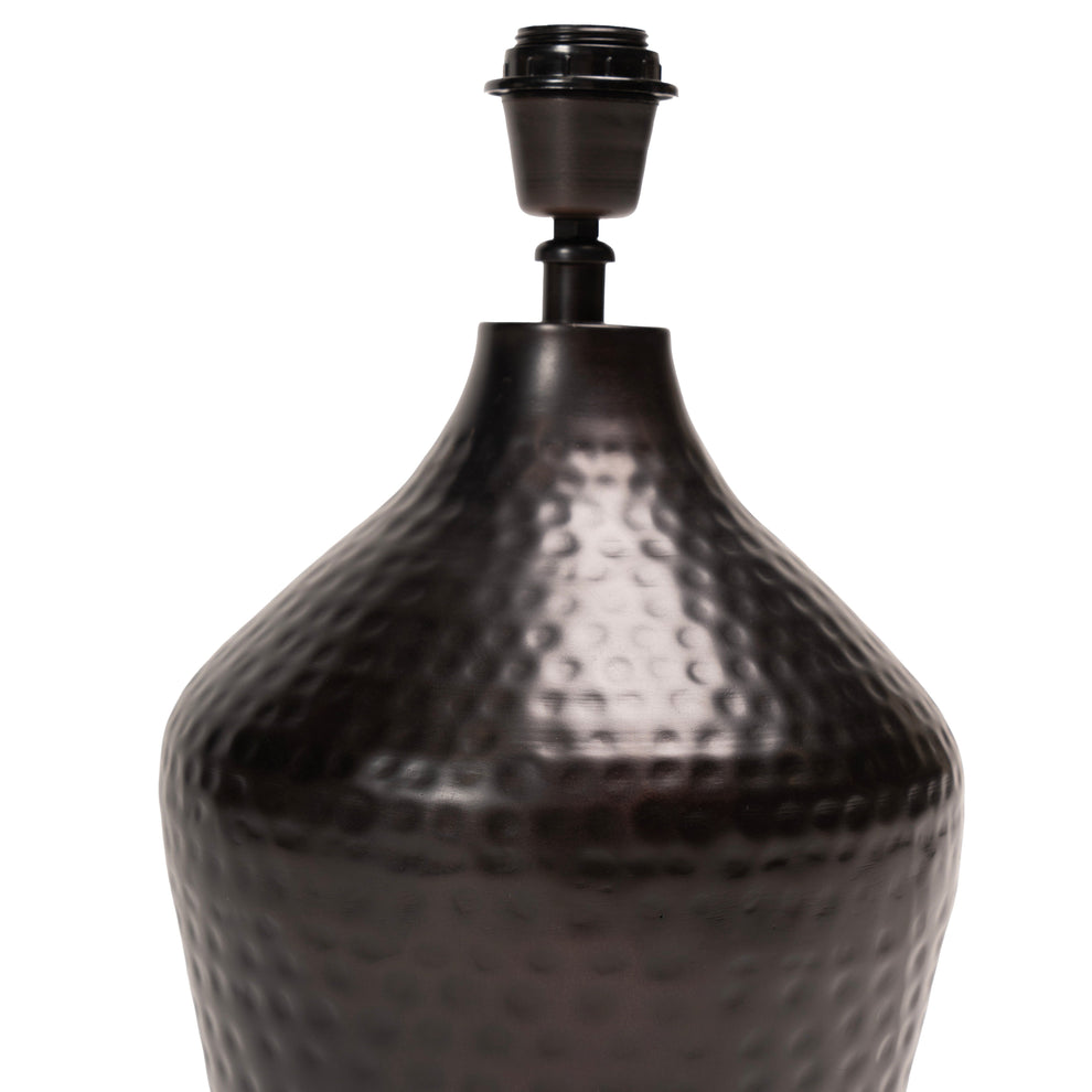 Hale Black Bronze Metal Lamp Base - Laura James
