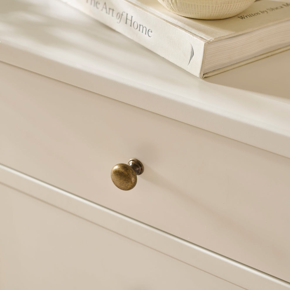 Ivy 4 Drawer Chest of Drawers - Ivory White – Laura James