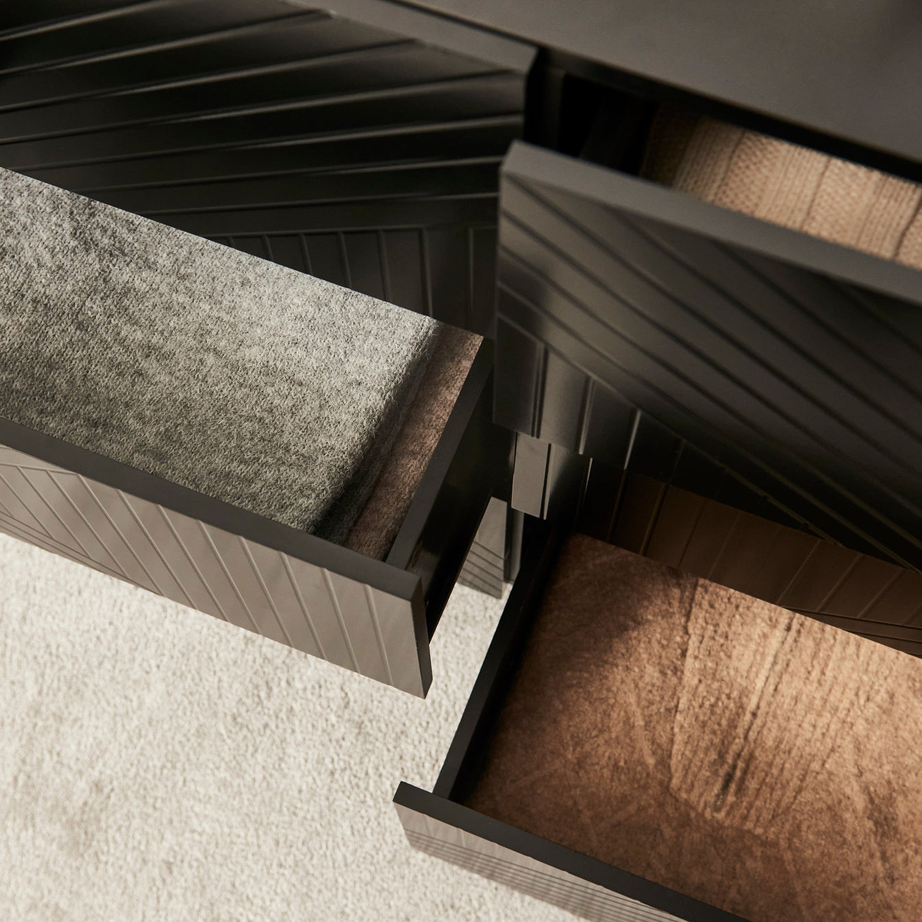 Jack 6 Drawers Chest of Drawers - Black - Laura James
