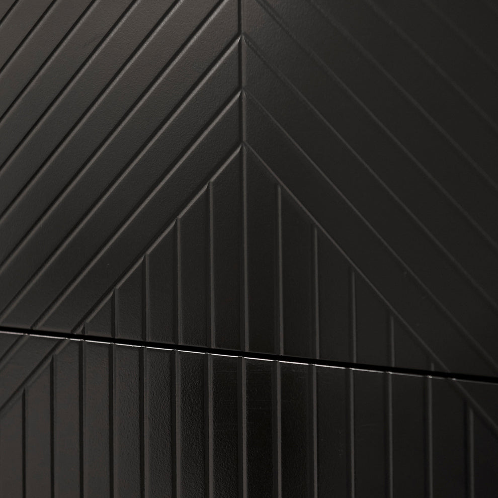 Jack 3 Drawer Chest of Drawers - Black - Laura James