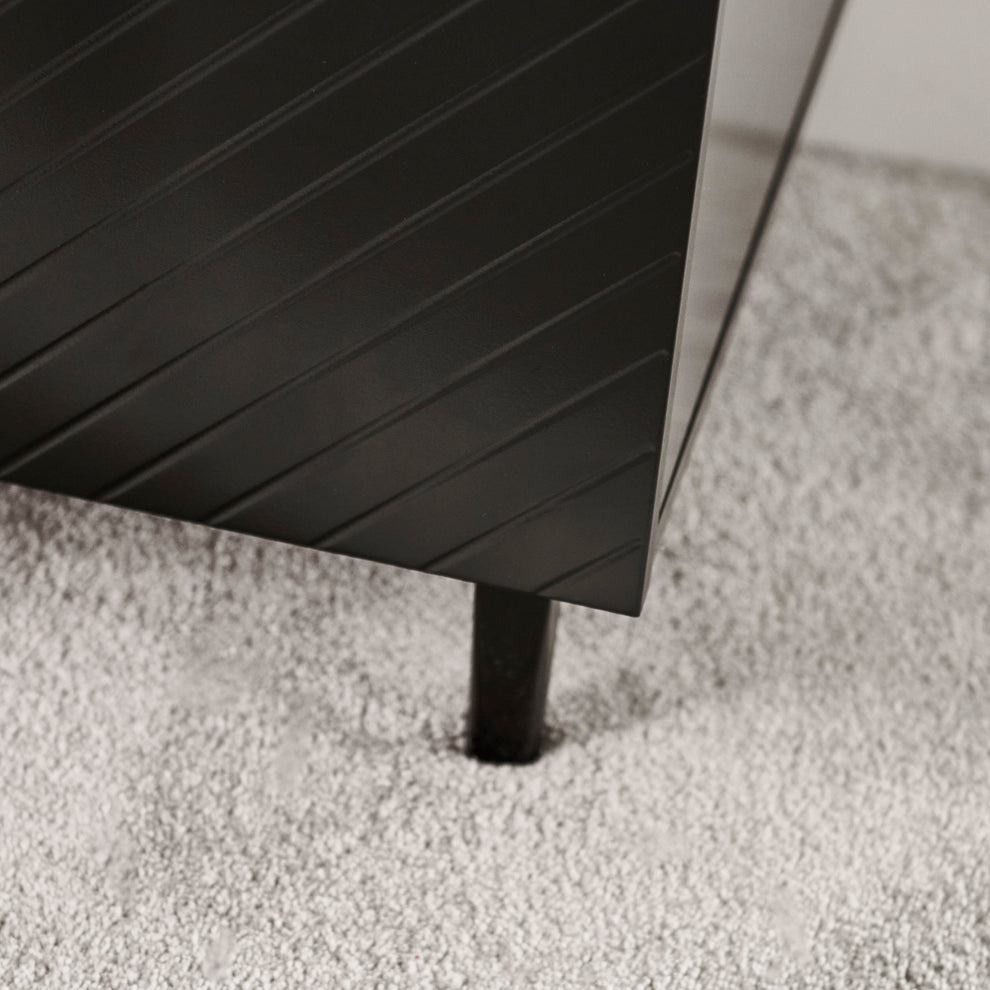 Jack 3 Drawer Chest of Drawers - Black - Laura James