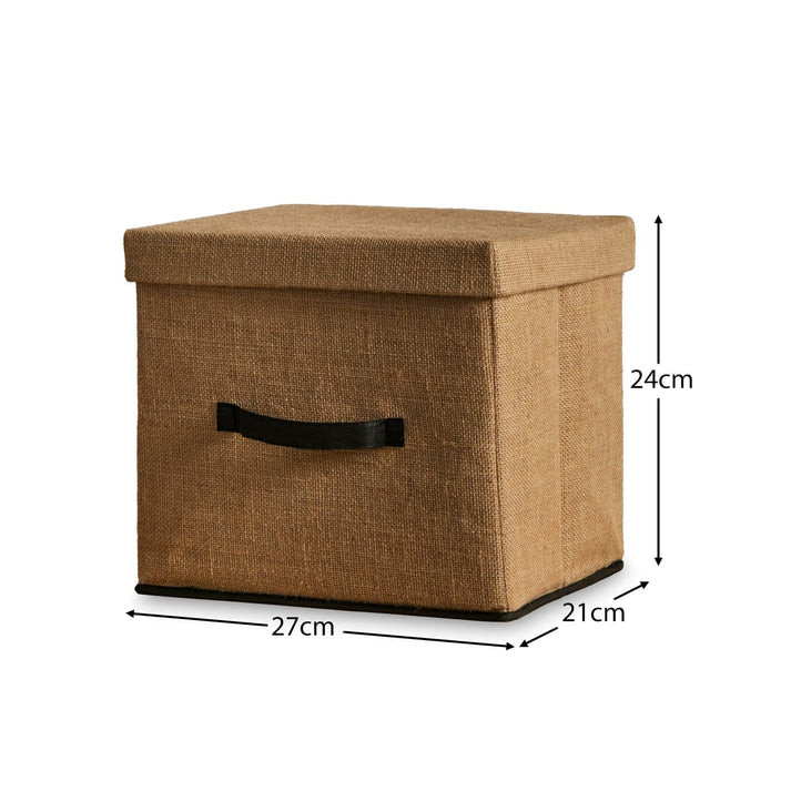 Cara Small Natural Jute Storage Box - Laura James