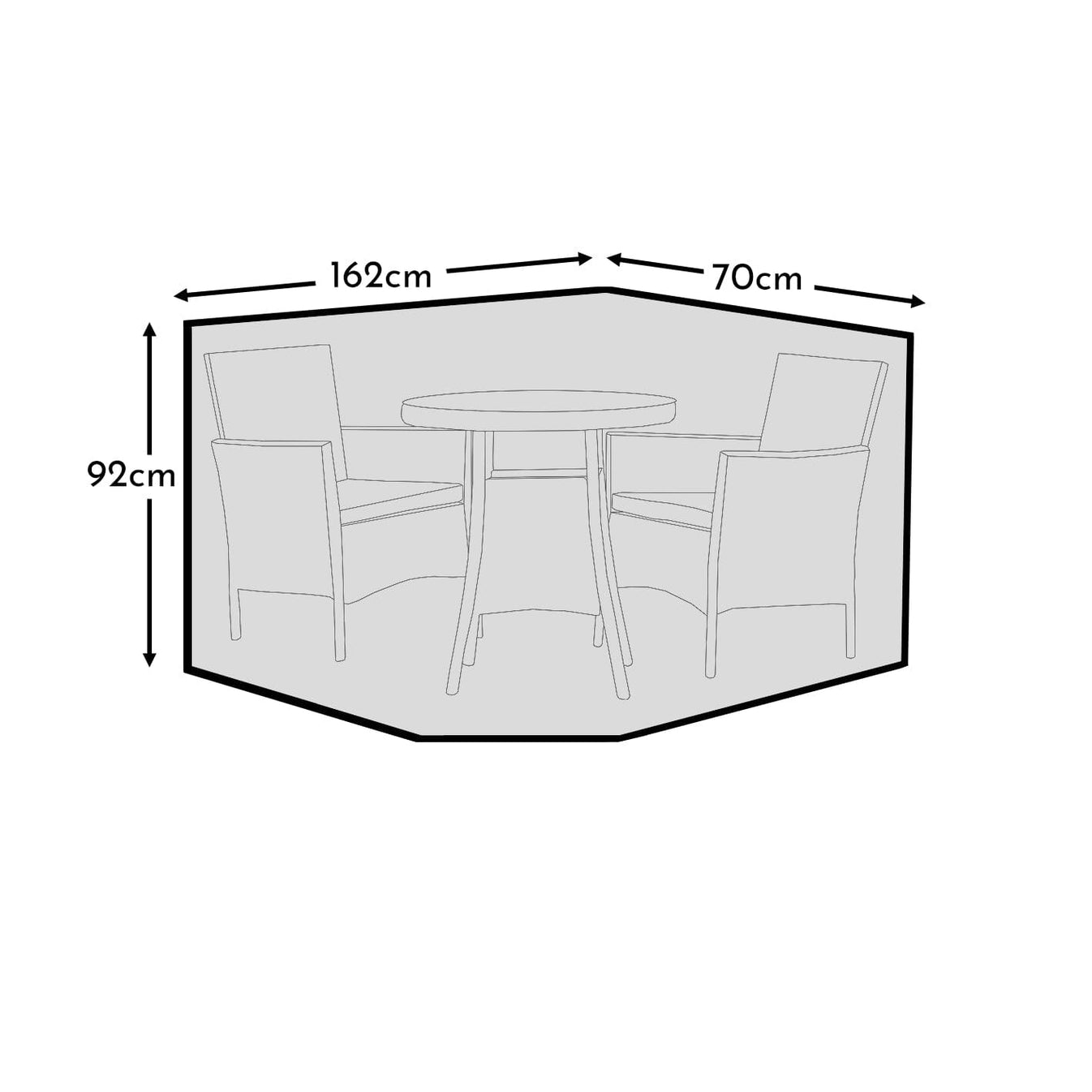 Outlet - Garden Furniture Cover - Kemble Bistro/Ashby Bistro/Lila Bist ...