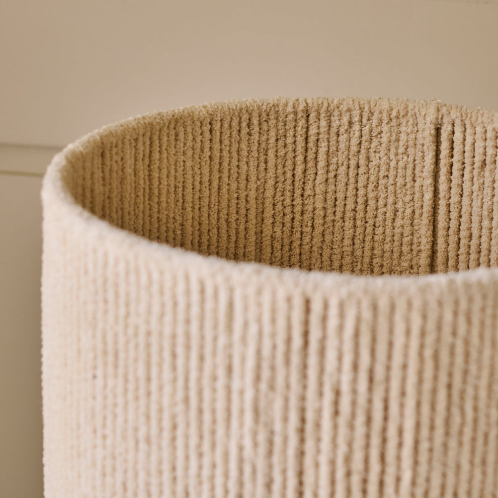 Lohi 52cm Natural Chenille Table Lamp | Laura James