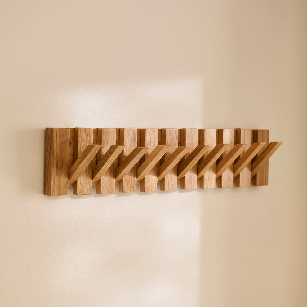 Lowell Folding Coat Rack - Pale Oak – Laura James