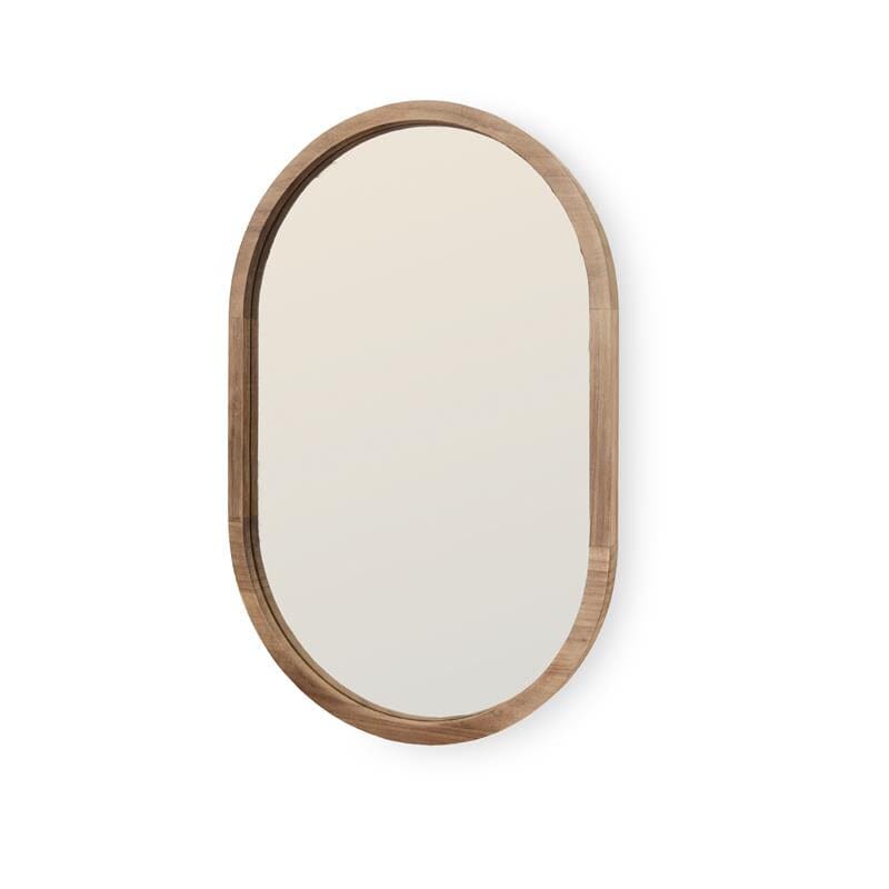 Lowesby 60x40cm Wooden Mirror - Natural - Laura James