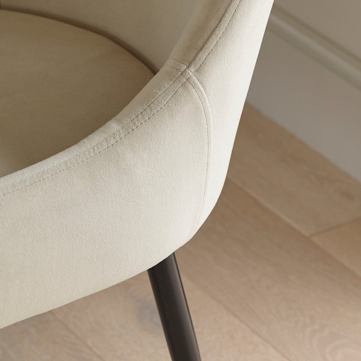 Maeve Clay Dining Chairs with Black Legs - Set Of 2 - Laura James