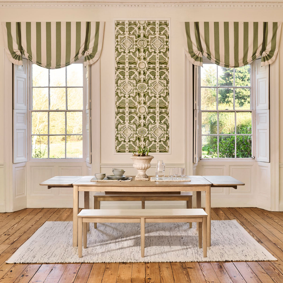 Noah Whitewash Oak Extending Dining Table Set - 6 Seater - Tilly White ...