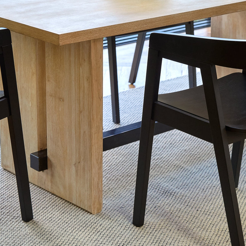 Priya Whitewash Oak Rectangular Dining Table – Laura James