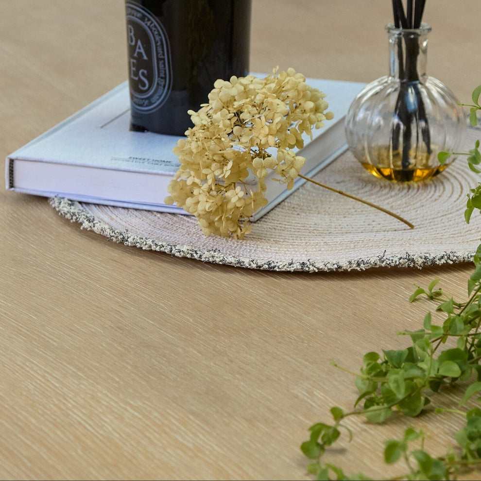 Priya Whitewash Oak Rectangular Dining Table – Laura James