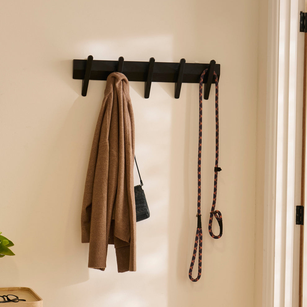 Roe Small Coat Rack - Black Oak - Laura James