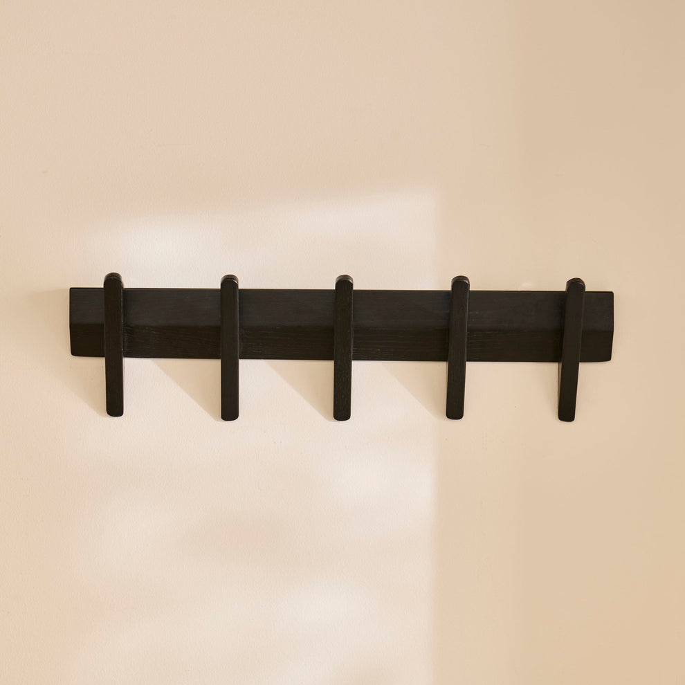 Roe Small Coat Rack - Black Oak - Laura James