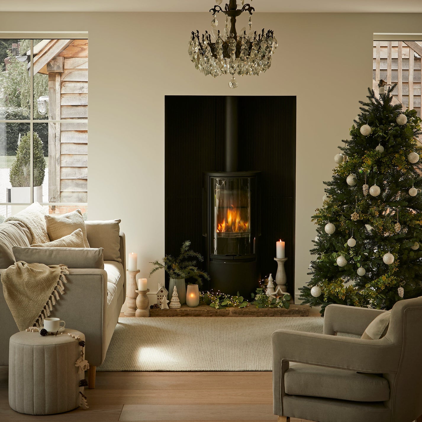 Dalen Frosted Glass Tea Light Holder with Candle Holders - Laura James