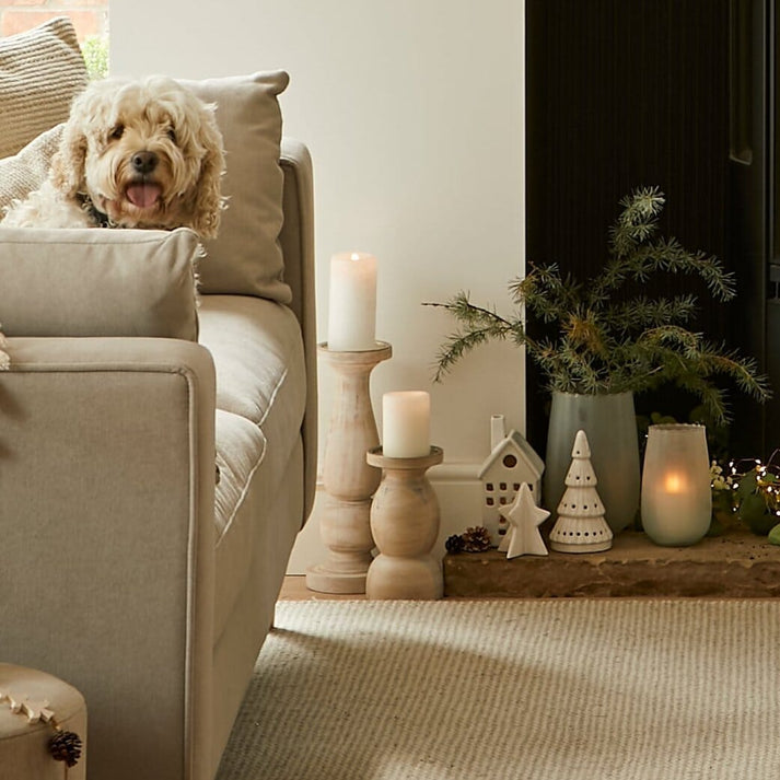 Dalen Frosted Glass Tea Light Holder with Candle Holders - Laura James