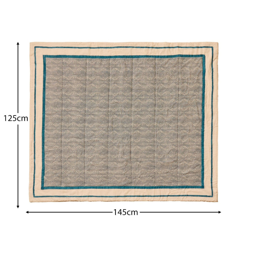 Somersby Teal Bed Spread - Laura James