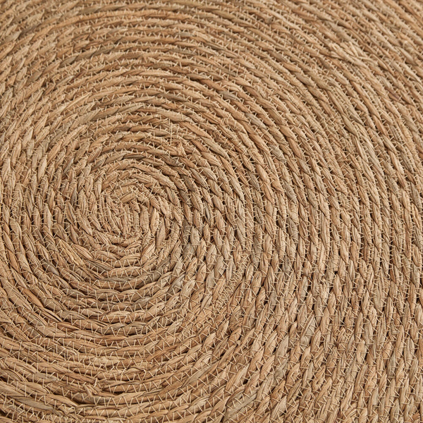 Heaton 150cm Round Seagrass Rug - Natural – Laura James
