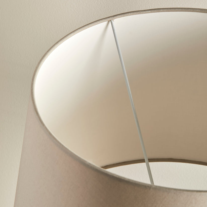Coningsby 40cm Cotton Lamp Shade - Taupe - Laura James