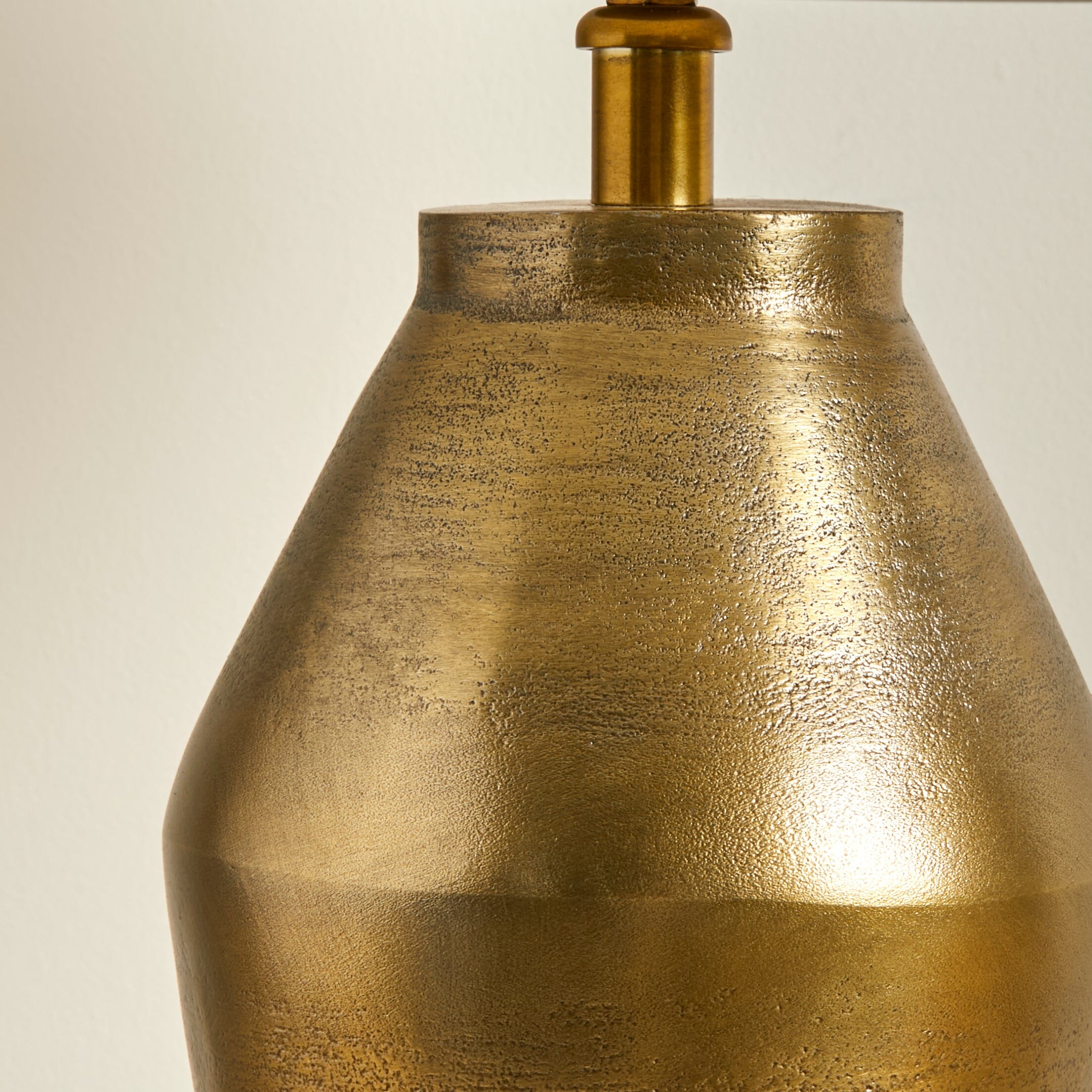 Thurlestone Gold Lamp with Coningsby 30cm Shade - Snow White – Laura James