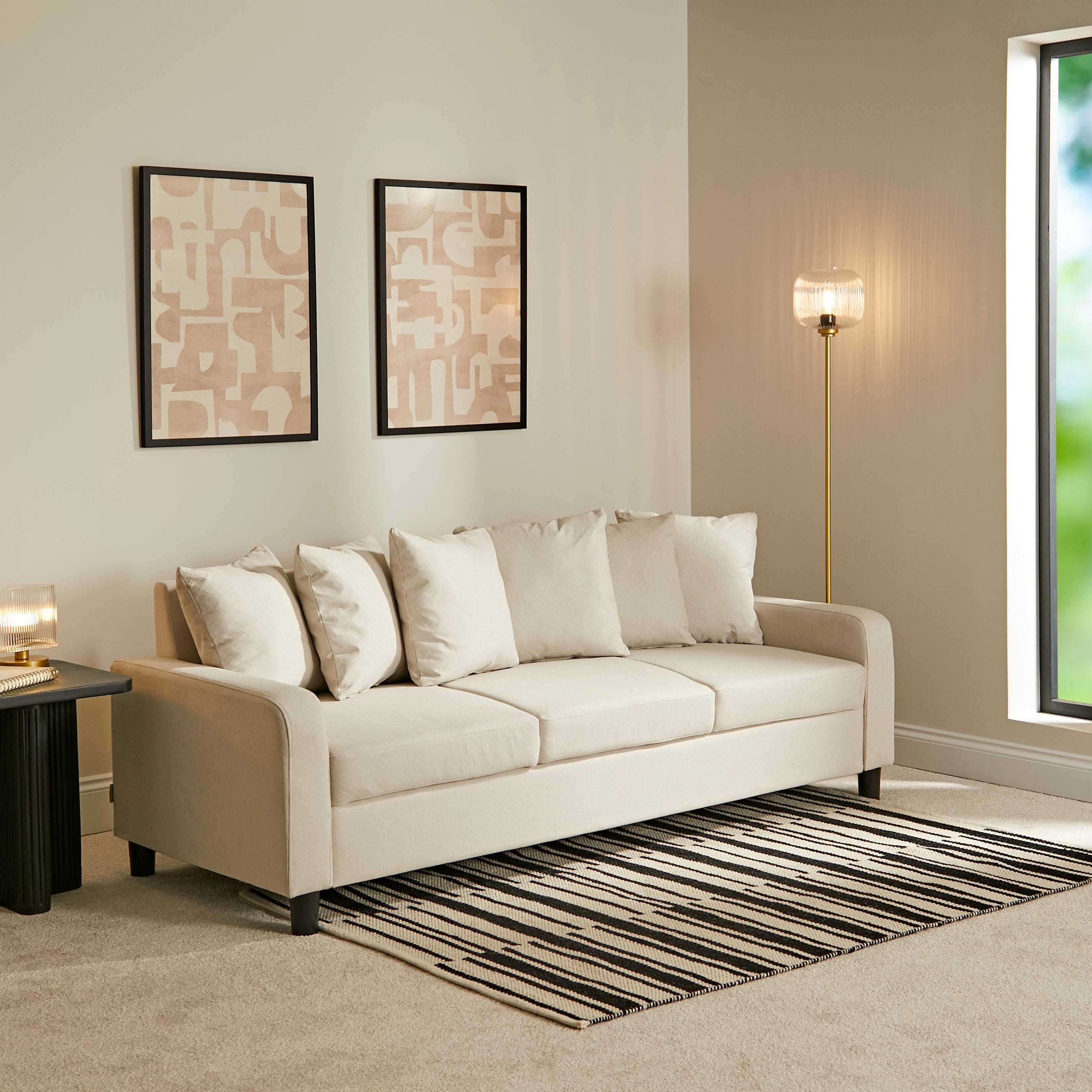 Tracy 3 Seater Sofa - Oatmeal – Laura James