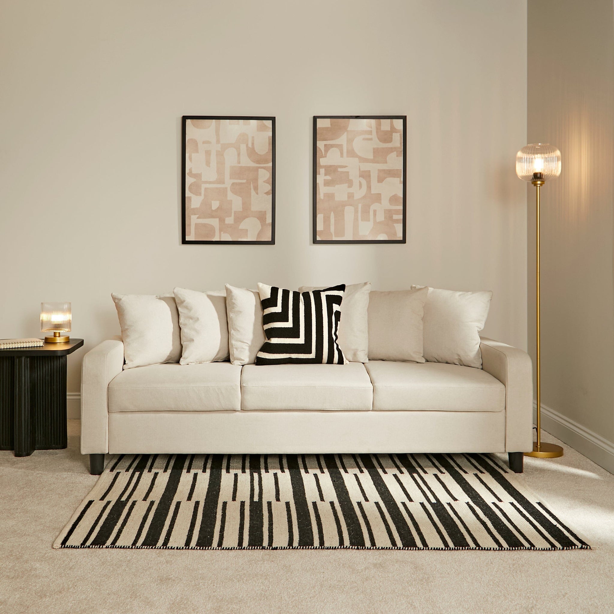 Tracy 3 Seater Sofa - Oatmeal – Laura James