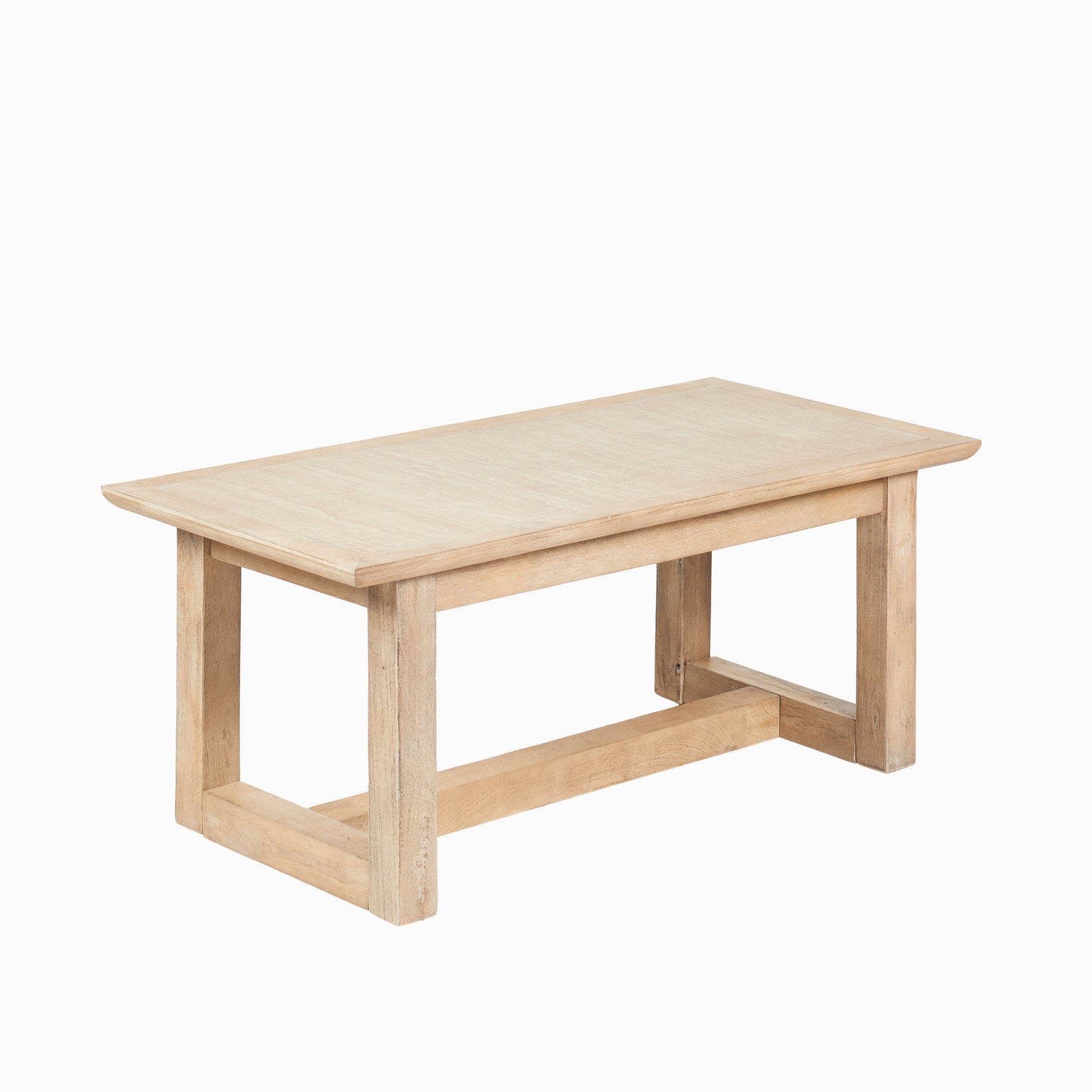 Valdis Mango Wood & Travertine Coffee Table - Laura James