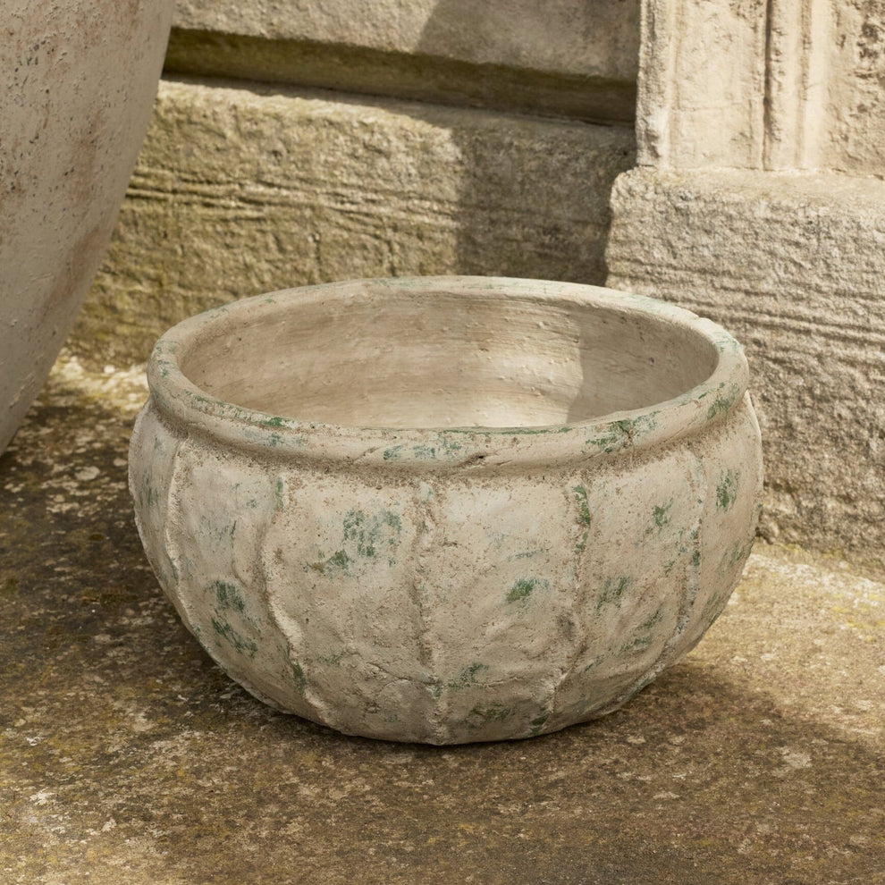 Viana Terracotta 14.5cm Wide Pot - Rustic Green – Laura James