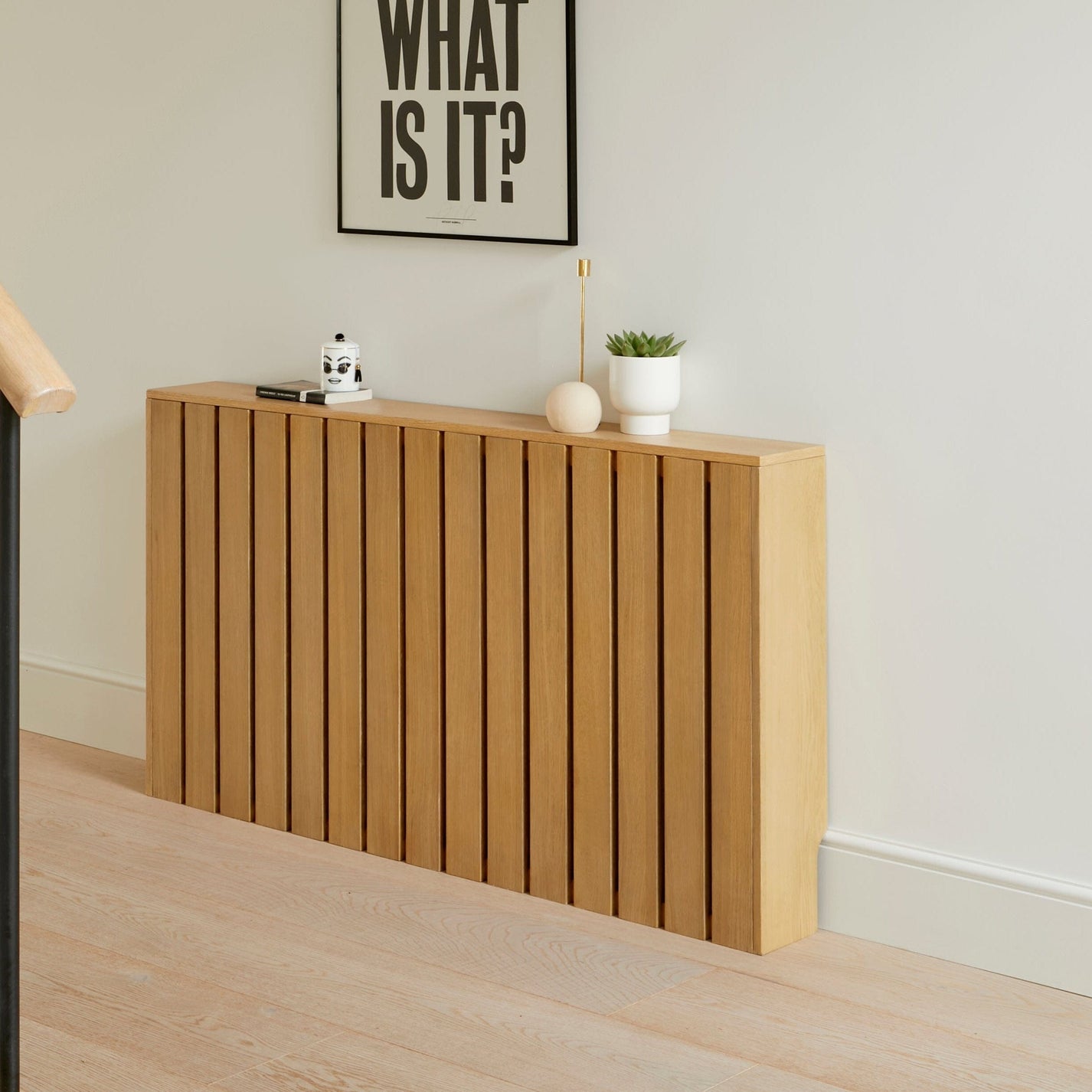 Willow Pale Oak Large Radiator Cover - Laura James