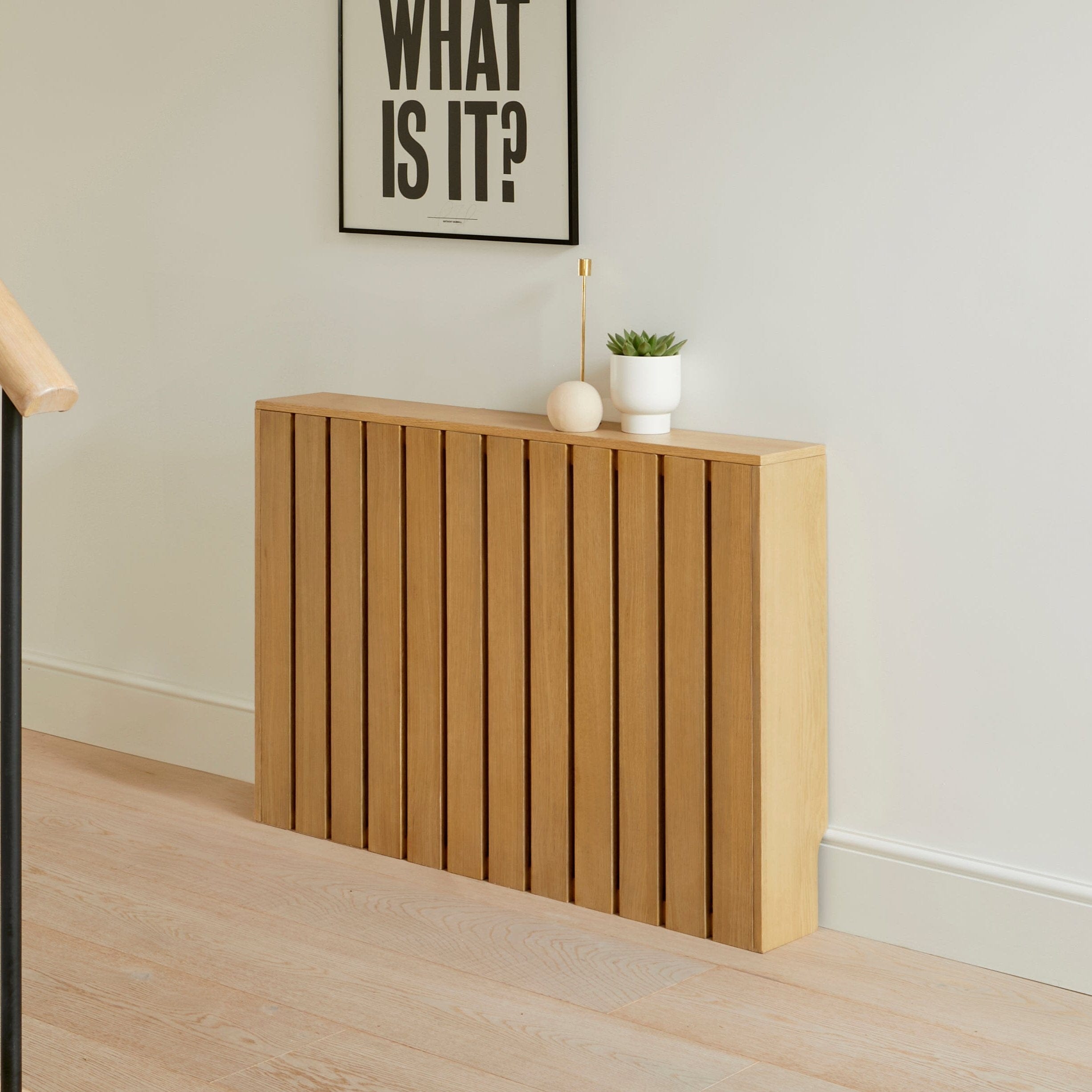 Willow Medium Radiator Cover in Pale Oak - Laura James