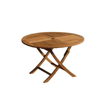 Ashby 4 Seater Wooden Round Folding Dining Table - Laura James